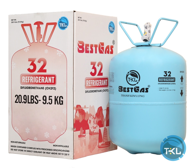 Best Gas Refron R32 – NW: 9.5 kg